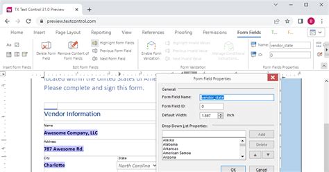Tx Text Control Net Server For Aspnet 310