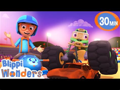Blippi Meets A Monster Truck Blippi Wonders Educational Cartoons For
