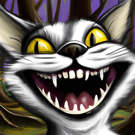 Cheshire Cat Grin Graphic · Creative Fabrica