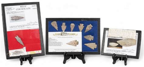 Collection Of 2 Frames Of Projectile Points Auction