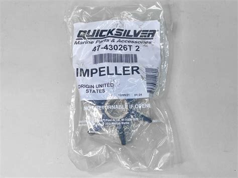 Mercury Quicksilver Water Pump Impeller 47 43026T2 Power Performance