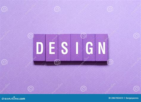 Design Word Concept On Building Blocks Text Stock Image Image Of