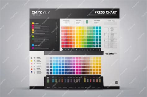 Cmyk Press Color Chart Vector Illustration Eps 10 Premium Ai Generated Image