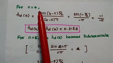 Blackman Window Design Of Fir Filter Problem Solved Dtsp Youtube