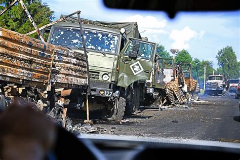 Ситуация в Курской области после обстрела ВСУ Военная техника Колонна