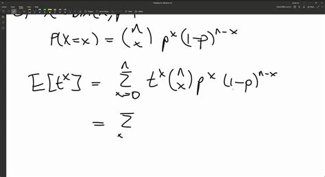 Solved With Reference To Exercise 512 Find The Factorial Moment