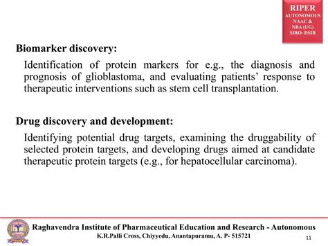 Applications Of Proteomics Science Ppt