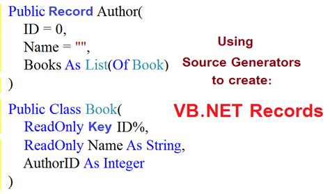 Creating Vbnet Records The Magic Of Roslyn And Source Generators Vbforums