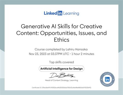 Lahiru Hansaka On Linkedin Certificate Of Completion