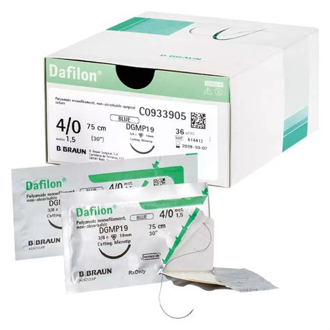 Buy B Braun Dafilon Suture Material Usp 30 Ep 2 45 Cm And Dsmp 19 Mm Online