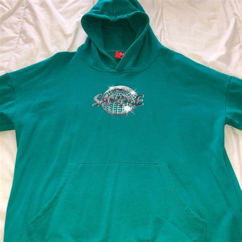 Sample Industries Smpl Bling Collection Green Hoodie Depop
