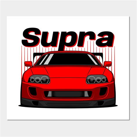 Jdm Red Supra By Goldentuners Supra Jdm Jdm Stickers