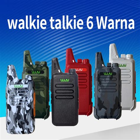 Jual Handy Talky HT WLN UHF TWO WAY RADIO 6 Warna C1 Walkie Talkie 2 UNIT Shopee Indonesia