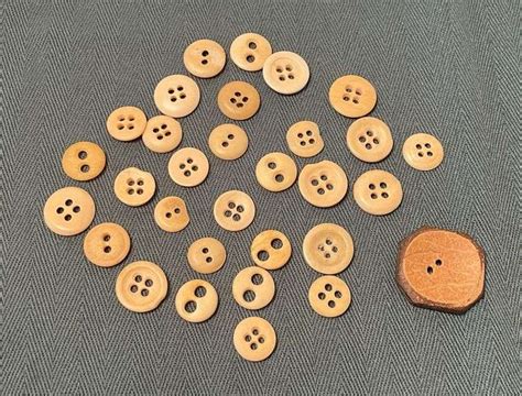 1900s Small Bone Buttons Auctionology Llc