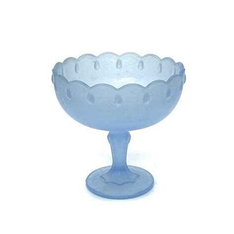 Mid 20th Century Blue And Lavender Glass Vessel Curation Group Of 3