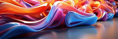 Premium Ai Image 3d Abstract Waves Forming A Fluid And Dynamic Background