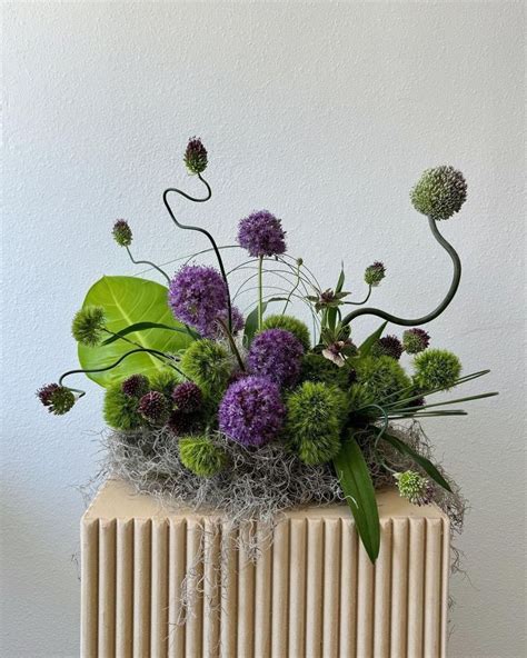 Purple Arrangements Dianthus Bouquet Artistic Flower Arrangements
