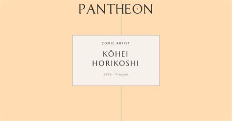 Kōhei Horikoshi Biography Pantheon