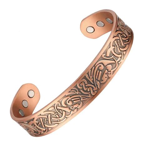 Magnetic Pure Copper Adjustable Bracelet With 6 High Quality Etsy