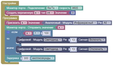 Инфракрасный дальномер GP Y A Arduino Nano ArduBlock