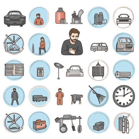 Premium Vector Mandailyroutineiconsvector