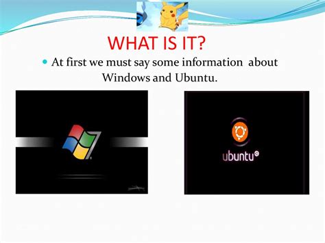 Windows And Ubuntu Operating Systems Online Presentation