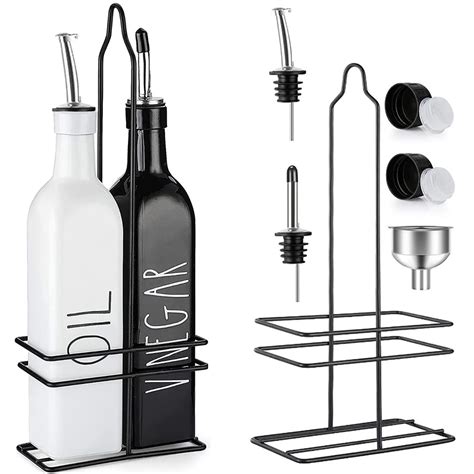 Ucraft Kitchen Oil And Vinegar Dispenser Set Farmhouse