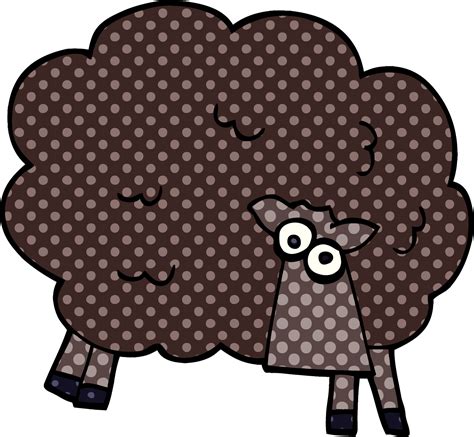 Cartoon Doodle Black Sheep Vector Art At Vecteezy