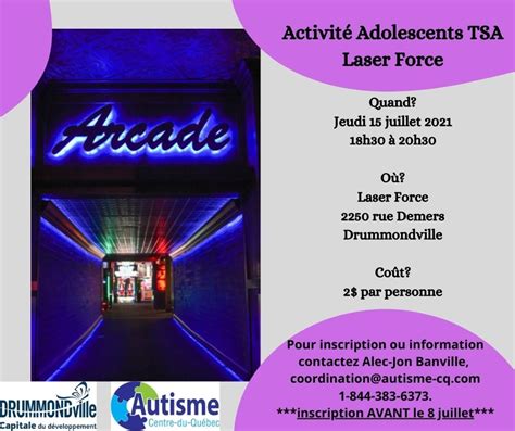 Activité ADO juillet Autisme Centre du Québec