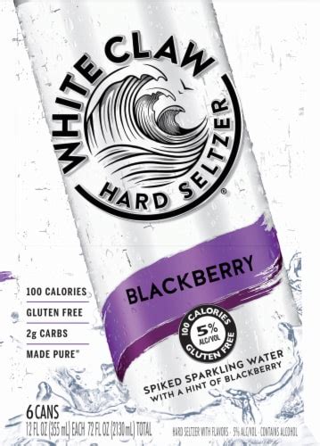 White Claw Hard Seltzer Blackberry Cans Fl Oz Kroger