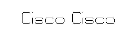 Cisco Cisco Font
