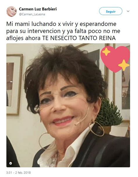 La decisión de Carmen Barbieri por el delicado estado de salud de su madre Infobae