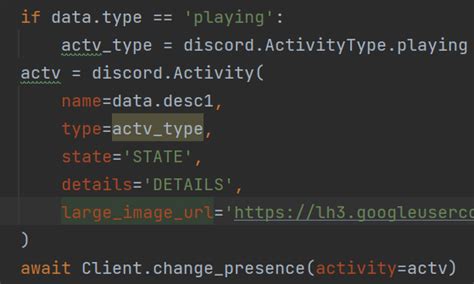 Can T Set Activity Image Am I Doing Something Wrong Issue Dolfies Discord Py Self