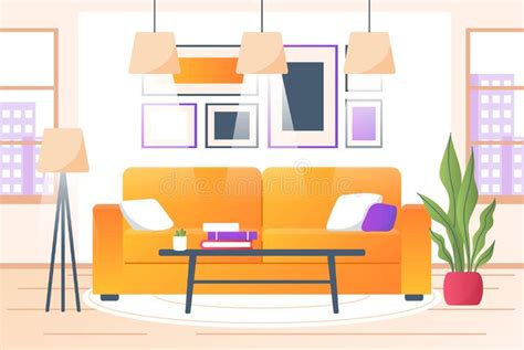 Home Interior Concept Stock Vector Illustration Of Wall 255898469