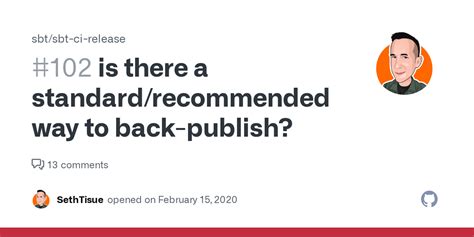 Is There A Standardrecommended Way To Back Publish · Issue 102 · Sbt