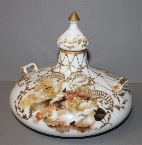 Bargain Johns Antiques Antique Covered Jar With Two Handles