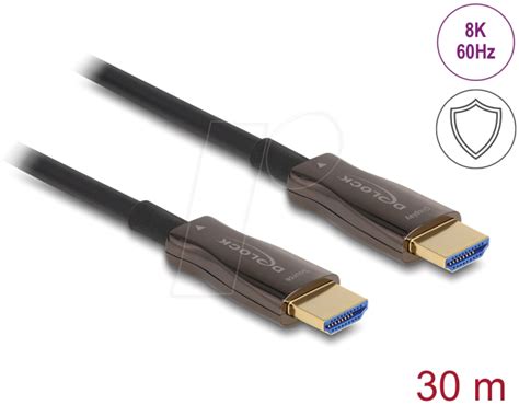 Delock 86031 Câble Optique Hdmi Actif Aoc Blindage Métallique 8k