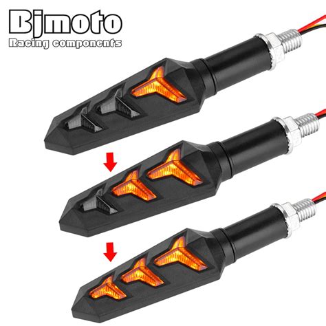 BJMOTO Pair Universal Floating Led Turn Signal Indicators Blinkers