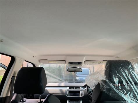 レンジローバー イヴォーグ（evoque）の垂れた天井の張り替え｜横浜市都筑区 V様の愛車の内装修理・補修 横浜市の自動車内装・外装修理の
