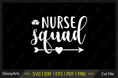 Nurse Squad Svg Printable Cut File Graphic By Glossyarts · Creative Fabrica