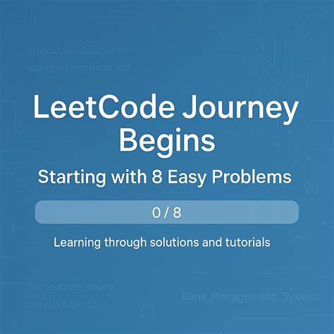 Leetcode Codingjourney Problemsolving Softwaredevelopment Sunny
