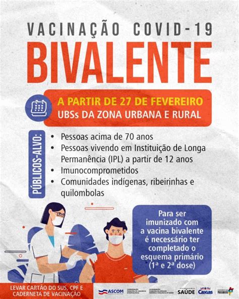 SAÚDE Vacinação Bivalente contra a Covid 19 começa nesta segunda