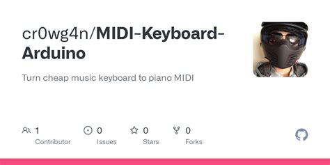Github Cr0wg4nmidi Keyboard Arduino Turn Cheap Music Keyboard To