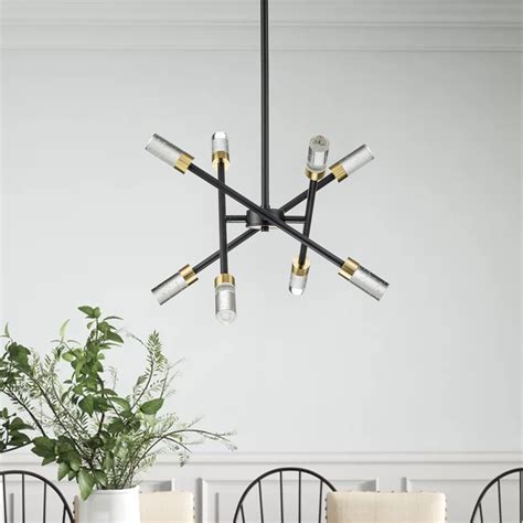 George Oliver Friedemar 8 Light Dimmable LED Sputnik Modern Linear