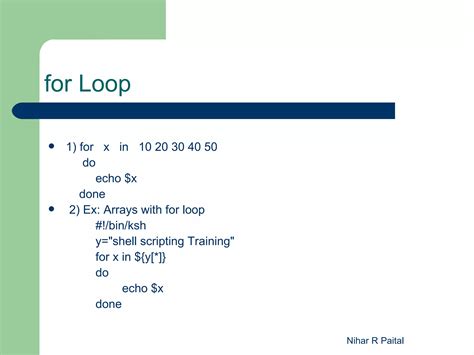 Unix Class3 Programming Constructs Pps Operating Systems