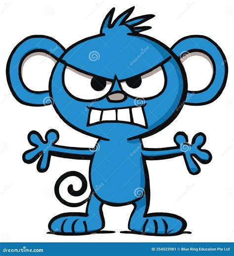Cute Monster With Face Expression Stock Vector Illustration Of Eyes