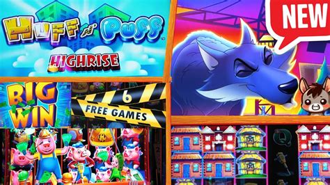 BRAND NEW HUFF N PUFF HIGHRISE SLOT MACHINE ANOTHER HUFF N PUFF