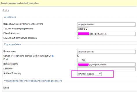 OAuth2 App In Google Cloud Zur Verwendung Mit SuperWebMailer Oder