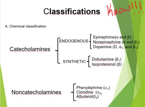 Catecholamines Agonists Flashcards Quizlet