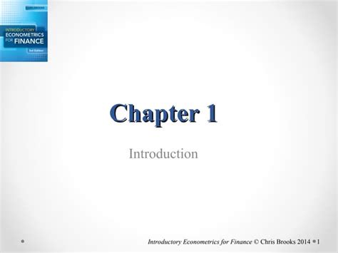Introduction To The Nature And Purpose Of Econometrics Ppt